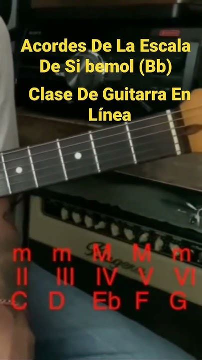 Acordes De La Escala De Si Bemol Bb Clases De Guitarra En Línea