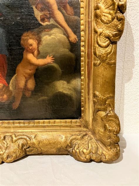 Proantic Annibal Carrache Daprès Vierge à Lenfant En Majes