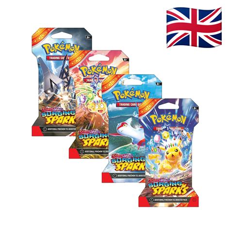 Pokémon Sv08 Surging Sparks Sleeved Booster Pack En