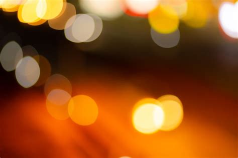 Premium Photo Orange Light Bokehyellow Bokeh Of Light Golden Bokeh