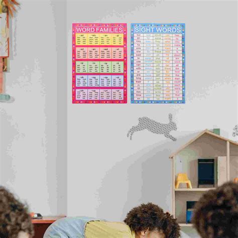 2 Sheets Preschool Posters Interesting Learning Posters Classroom English Class Posters