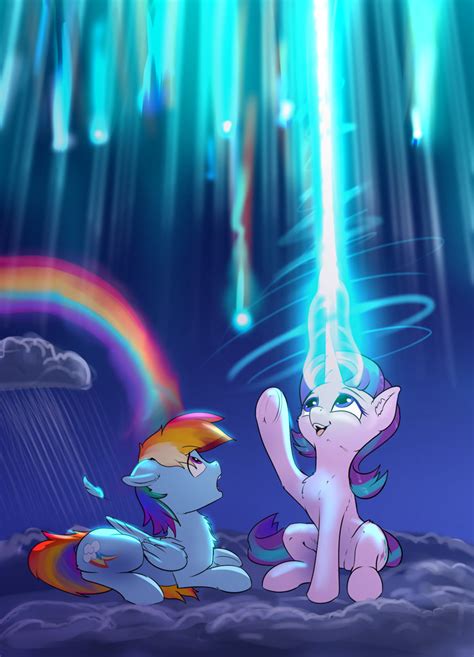 2433994 Safe Alternate Version Artist Xbi Rainbow Dash Starlight