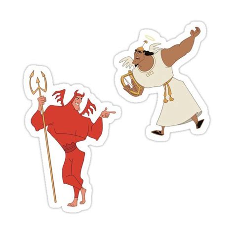 Kronks Angel And Devil The Emperors New Groove Sticker For Sale