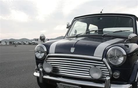 Wallpaper Retro Machine The Hood Lights Mini Cooper Mini The