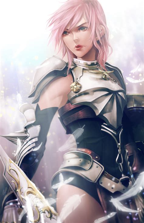 Lightning Farron Final Fantasy And More Drawn By Tooaya Danbooru