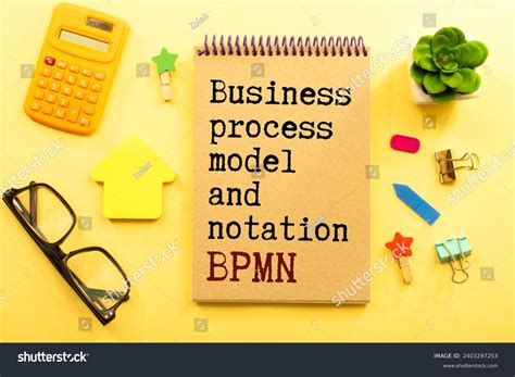 Business Process Model Notation Bpmn Shown Stock Photo 2403297253