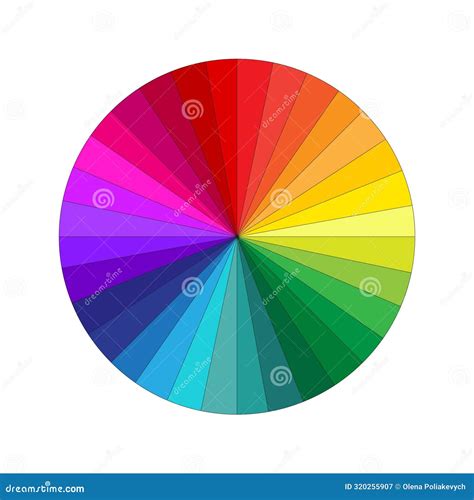 Color Wheel Vector Bright Gradient Circle Vibrant Spectrum Icon