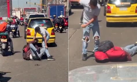 Inseguridad En Bogotá Hombre Es Golpeado Por Intentar Robar Un Camión