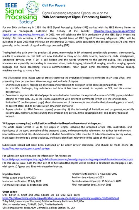 Ieee Signal Processing July 2022