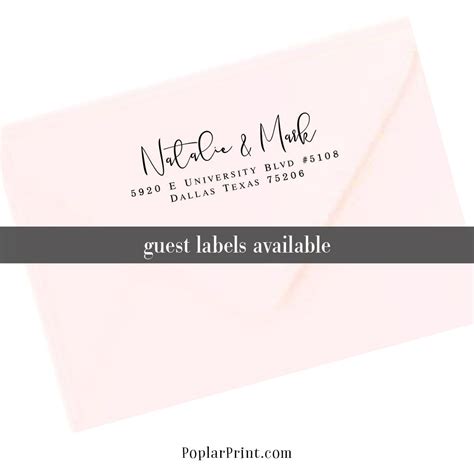 Return Address Labels Transparent Return Address Stickers Etsy