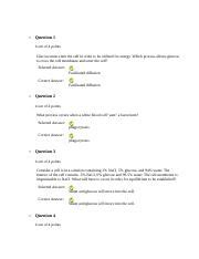 Unit III Assessment Docx Question 1 4 Out Of 4 Points Glucose Must
