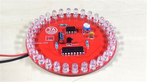 Led Chaser Light Circuit Using 74595 Ic Bc547 555 Timer Ic