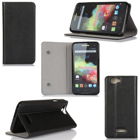 Etui housse coque Wiko Rainbow noir Protection Cdiscount Téléphonie