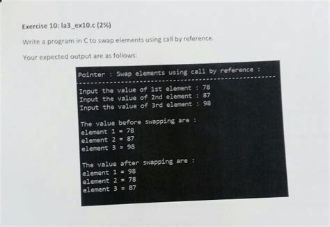 Solved Exercise 10 La3ex10c 2 Write A Program In C To