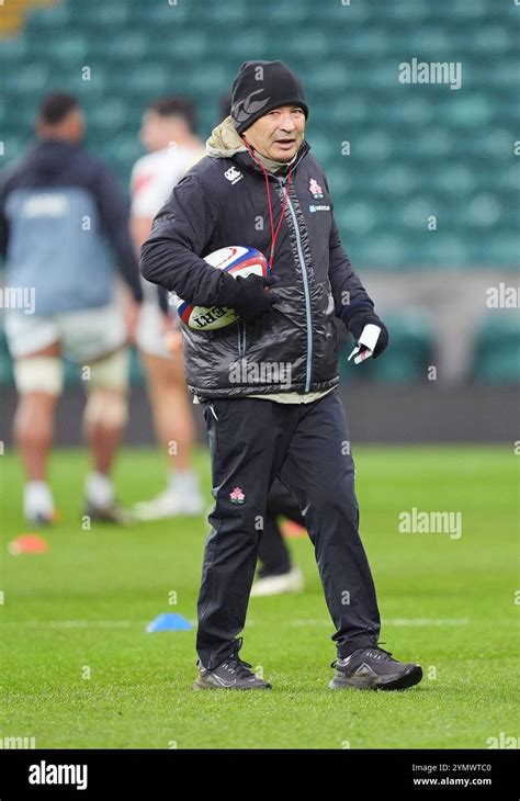 Japan Head Coach Eddie Jones During A Team Run At The Allianz Stadium