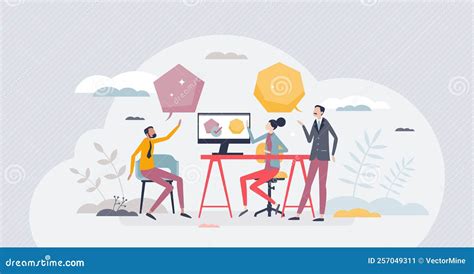 Product Usability Testing And User Experience Feedback Tiny Person Concept Stock Vector