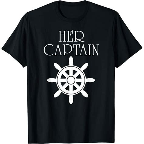 Funny Cruise Her Captain His Anchor Couple T Shirt