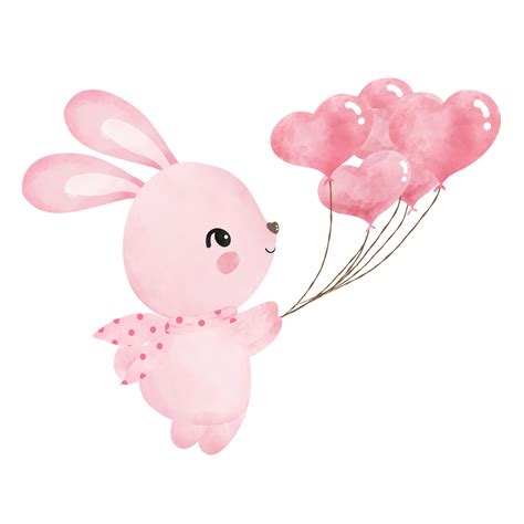 Free Cute Pink Bunny Girl Making Cute Gesture 13869104 Png With