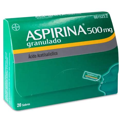 Compra Aspirina 500 Mg Granulado Oral 20 Sobres Al Mejor Precio