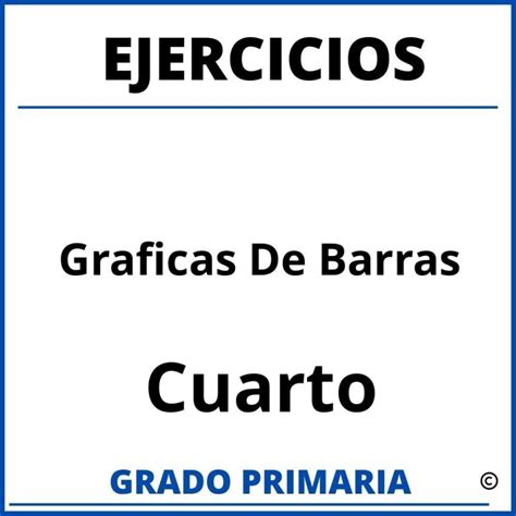 Ejercicios De Graficas De Barras Para Niños De Tercer Grado