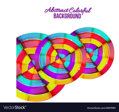 Abstract Colorful Rainbow Curve Background Design Vector Image