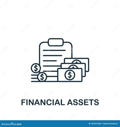 Financial Assets Icon Line Simple Icon For Templates Web Design And