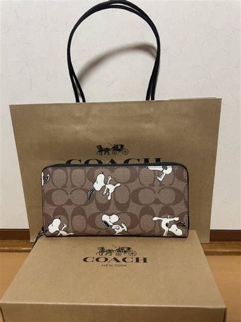 【未使用】新品 コーチ長財布 ピーナッツコラボ スヌーピー アウトレット C4327の落札情報詳細 ヤフオク落札価格検索 オークフリー