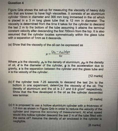 Solved Question 4 Figure Q4a Shows The Set Up For Measuring