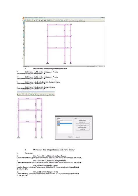 Tutorial Perhitungan Struktur Dengan Sap V Docx