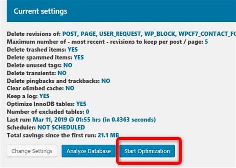 Optimize Database after Deleting Revisionsでリビジョン削除してブログの表示速度を上げよう