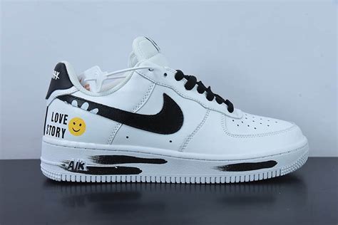 耐克nike Air Force 1 07 Low 白黑黄笑脸空军一号低帮休闲板鞋纯原版本 货号：do5220 176 莆田纯原鞋社区