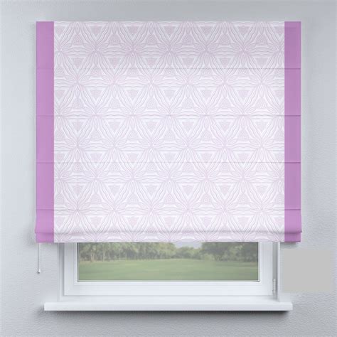 Римські штори з ланцюжковим карнизом Decoliv канти світло фіолетові 40 170 см фото відгуки