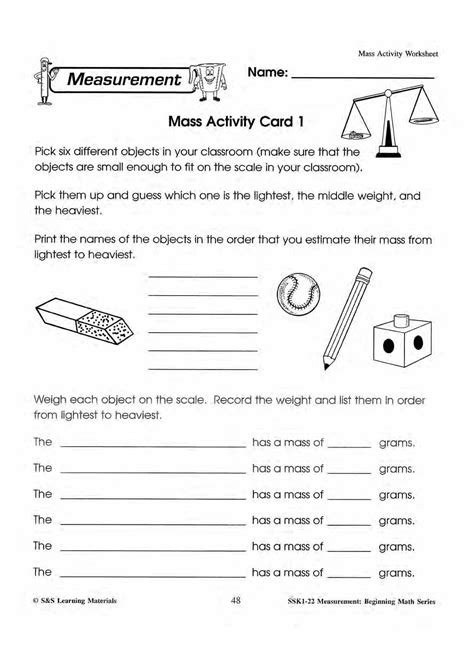 Mass Activities Grades 1 3 Worksheets Library