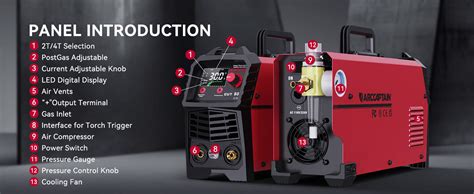 Arccaptain Plasma Cutter Cut50 Dual Voltage Portable Hf Start Cutter
