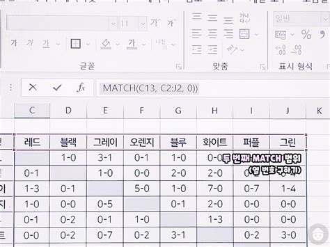 엑셀 Index Match 함수 중첩하여 원하는 값 찾기 2025년 카지노사이트 바카라사이트 강의 및 추천