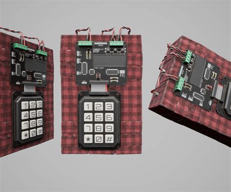 Artstation C4 Bomb With Timer Circuit Plus Extra Skins Game Assets