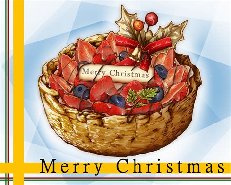 Takenakakoumutenn Original Highres Bell Blueberry Cake Christmas