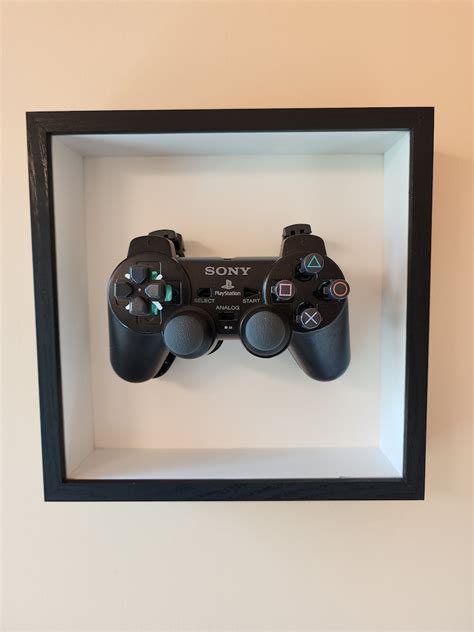 Exploded View Playstation Controller With Frame Disassemble Art Controller Frame Wall Art