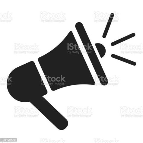 메가폰 아이콘입니다 벡터 절연 플랫 라우드 스피커 흰색 배경입니다 마케팅에 대한 스톡 벡터 아트 및 기타 이미지 마케팅 뿔