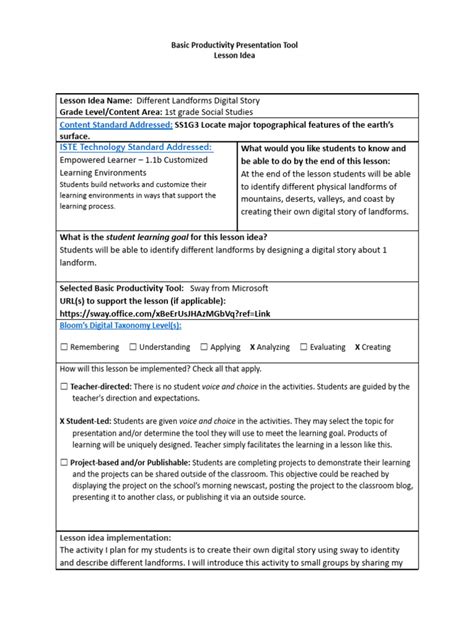 Basic Productivity Tools Lesson Idea Vg Pdf Learning Teachers