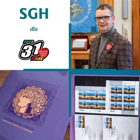 SGH dla WOŚP Unikatowe znaczki pocztowe 13165187088 oficjalne