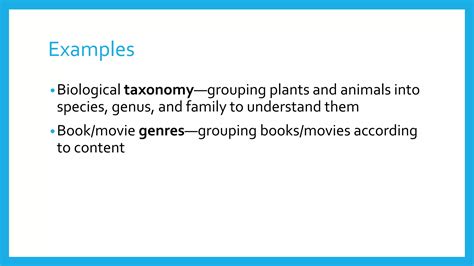 Classification Writing Pptx Biological Sciences Science