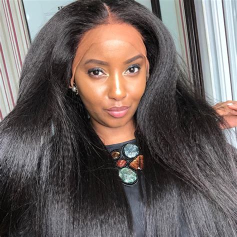Melt Skin Glueless Hd Lace Wig 360 Kinky Straight Human Hair Wig Lace