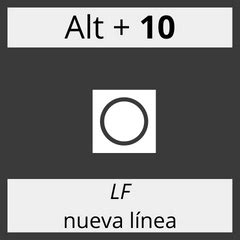 Código ASCII Salto de Línea