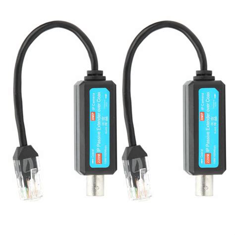 Getuscart 1 Pair Passive Ethernet Extender Ethernet To Coax Over Ip Passive Extender Ethernet