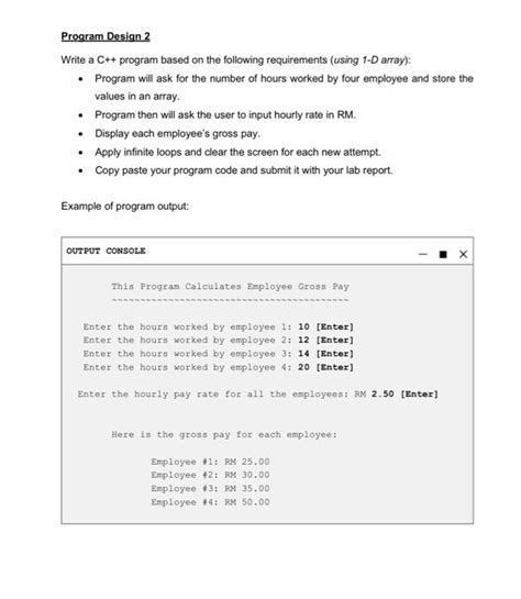 Solved Program Design 2 Write A C Program Based On The