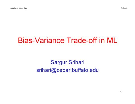Linear Models For Regression Bias Variance Bias Variance Trade Off