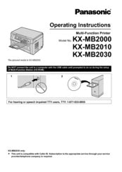 Panasonic KX-MB2000 Manuals | ManualsLib