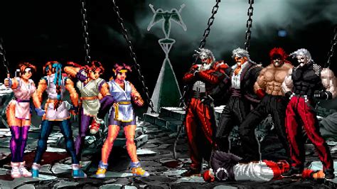 Kof Mugen Yuri Sakazaki Team Vs Rugal Bernstein Team Youtube