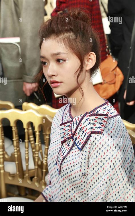 Chinese Actress Lin Yun Attends The Fashion Show Of Chanel During The Paris Fashion Week Fall